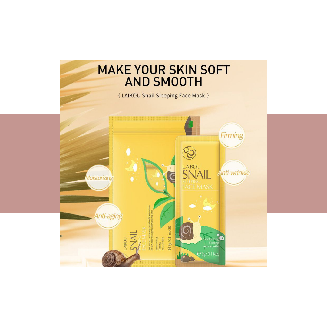 LAIKOU SNAIL SLEEPING FACE MASK